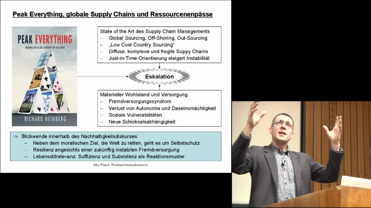 Postwachstumsökonomie Prof. Niko Paech - Teil 2 - YouTube