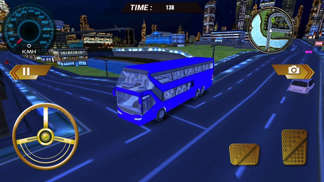 Night City Bus Comersial Simulator android game play - YouTube