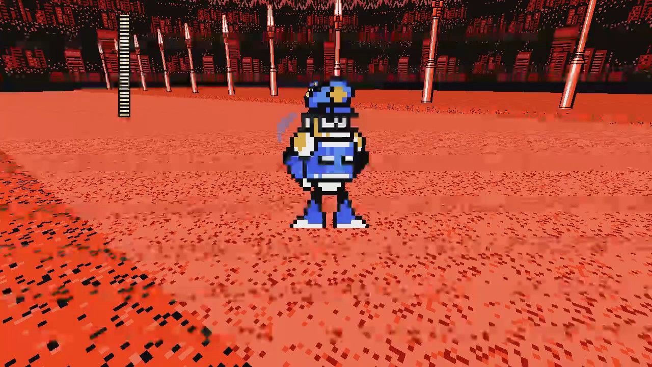 Mega Man 8-Bit Deathmatch V5 - Police Chase & Fake Man Boss Fight - YouTube