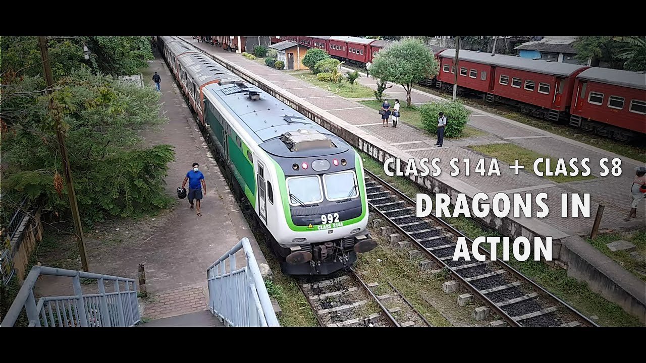 CLASS S14A + CLASS S8, Class S12 | DMUs | Dragons in action | Sri Lanka ...