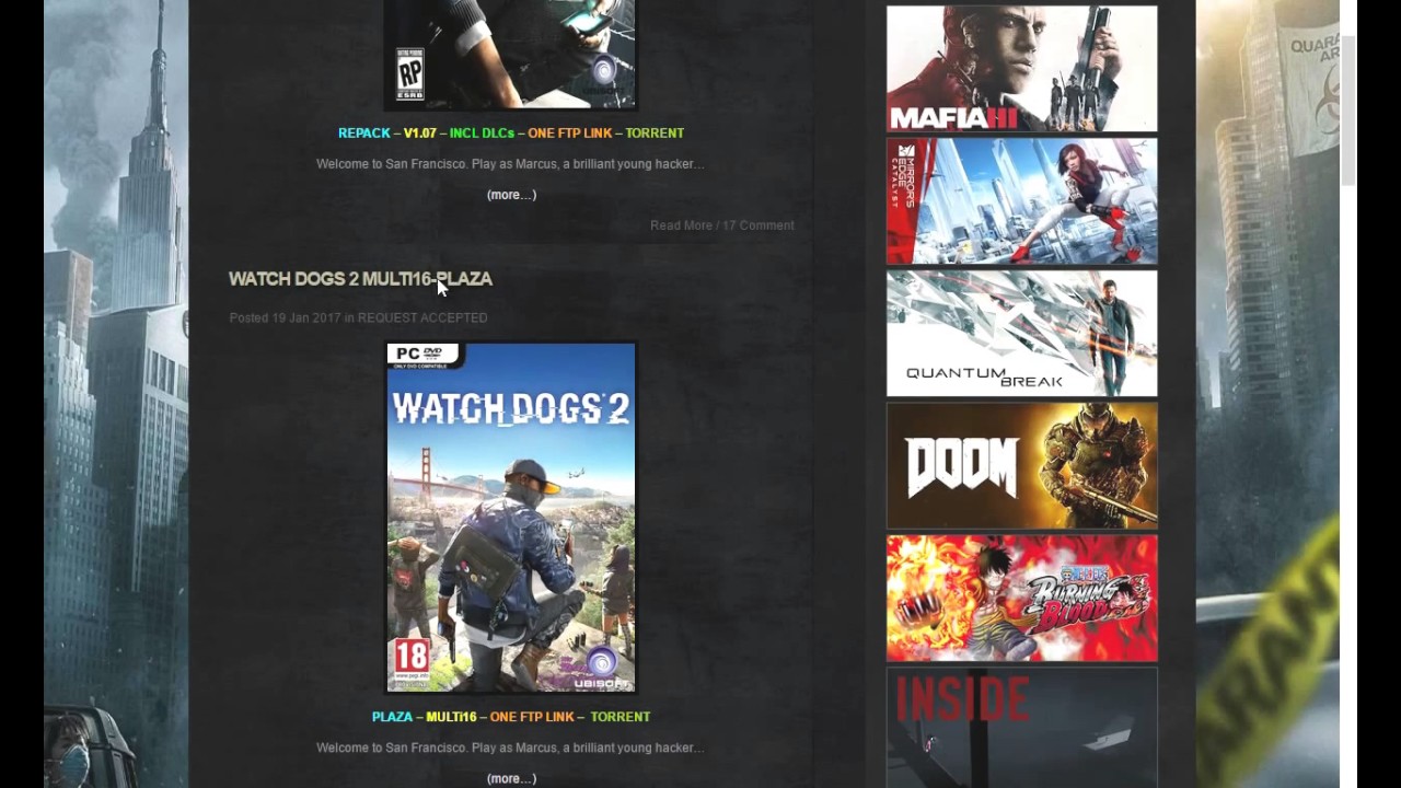 Tutorial on How to Download Watch Dogs 2 - YouTube