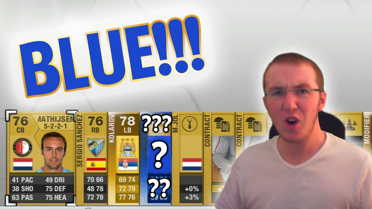 FIFA 13 UT: I GOT A BLUE!!! Pack Opening with Live Facecam! (Team of ...