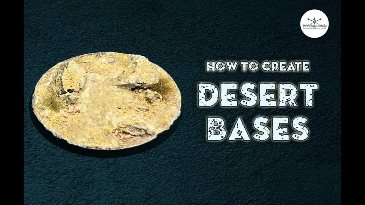 How to Create Desert Bases for Warhammer/Necromunda and More! - YouTube