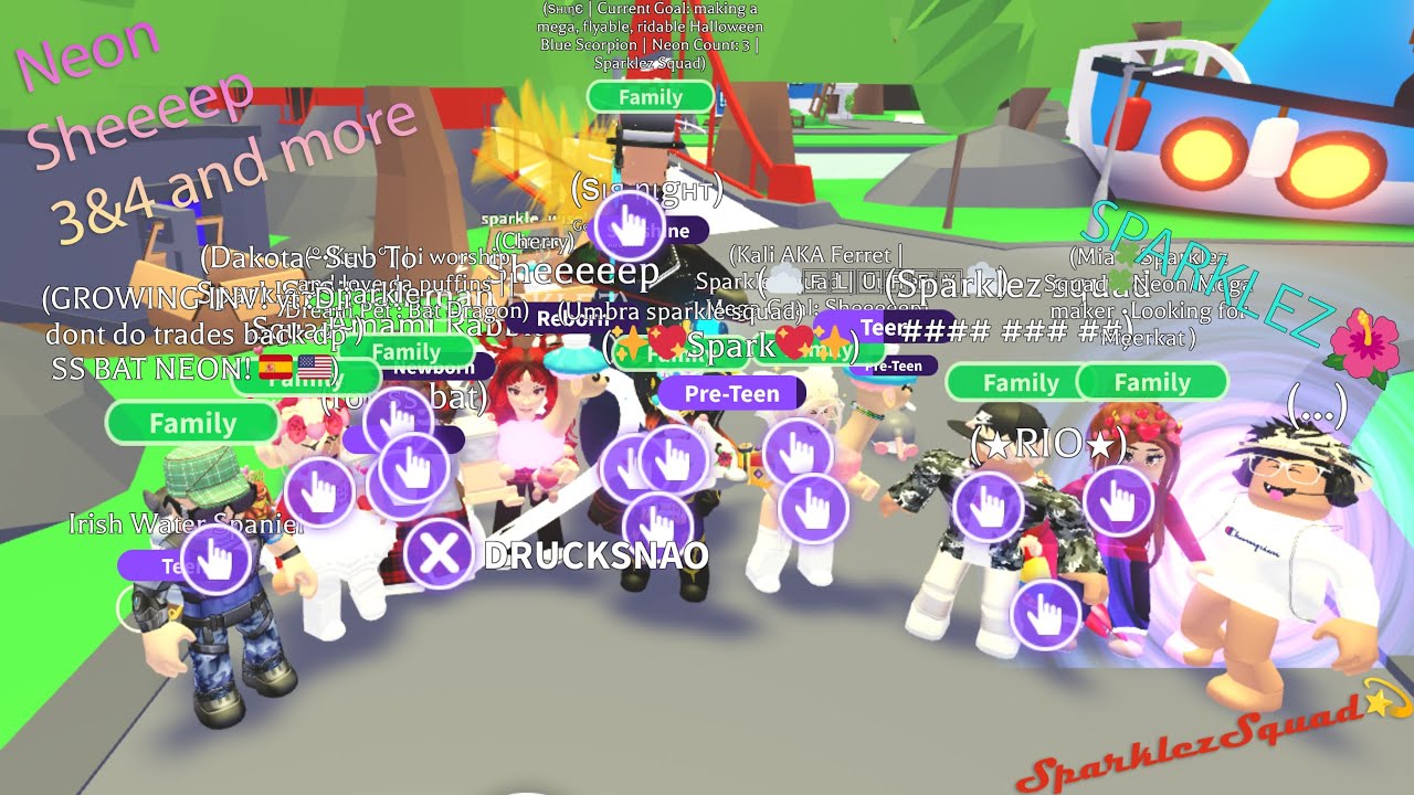 Neon Sheeeeep 3&4 and More! #sparklez #playadoptme #adoptme - YouTube