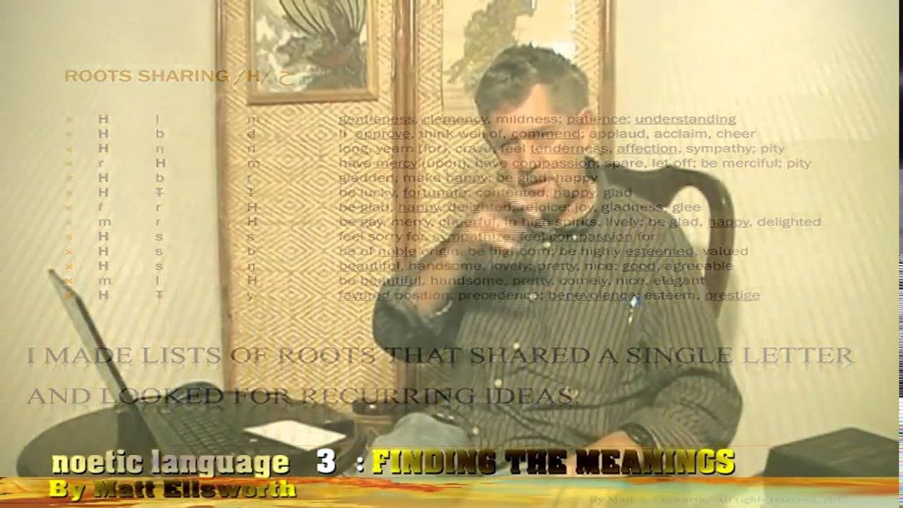 Noetic Language Part 3: Finding the Meanings - YouTube