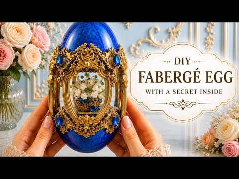 I Made a Fabergé-Style Egg with a Secret Inside | Luxury DIY Decor