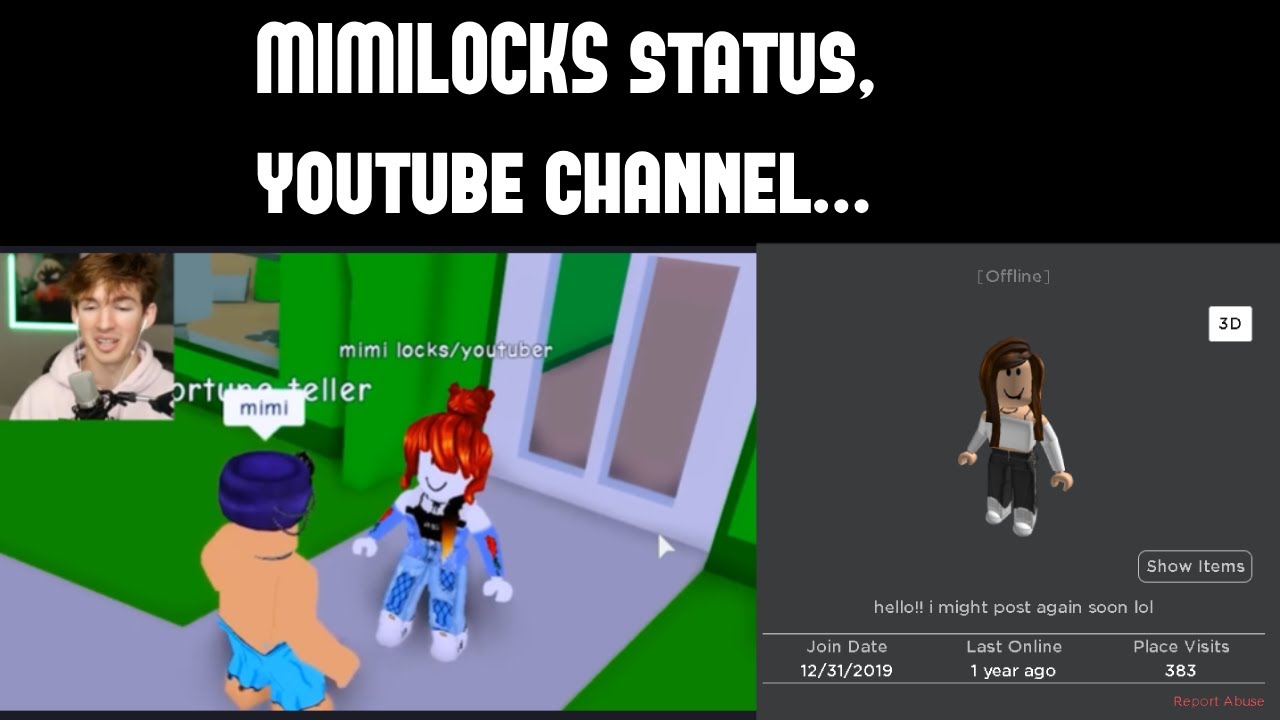 Mimi Locks status rightnow (from flamingo) - YouTube