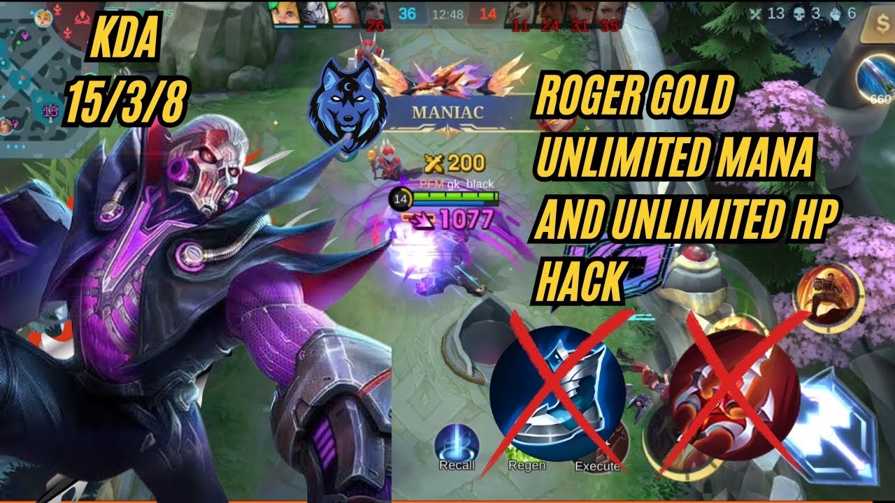 BUILD ROGER GOLD UNLIMITED MANA + HP! GAMEPLAY FOR NEWBIE AND PEMULA ...