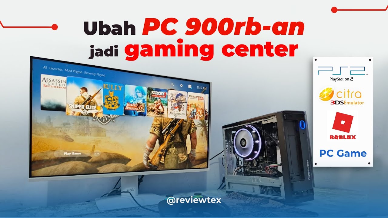 PC 990 Ribu Jadi PS2 Nintendo 3DS & Roblox Dengan Playnite - YouTube