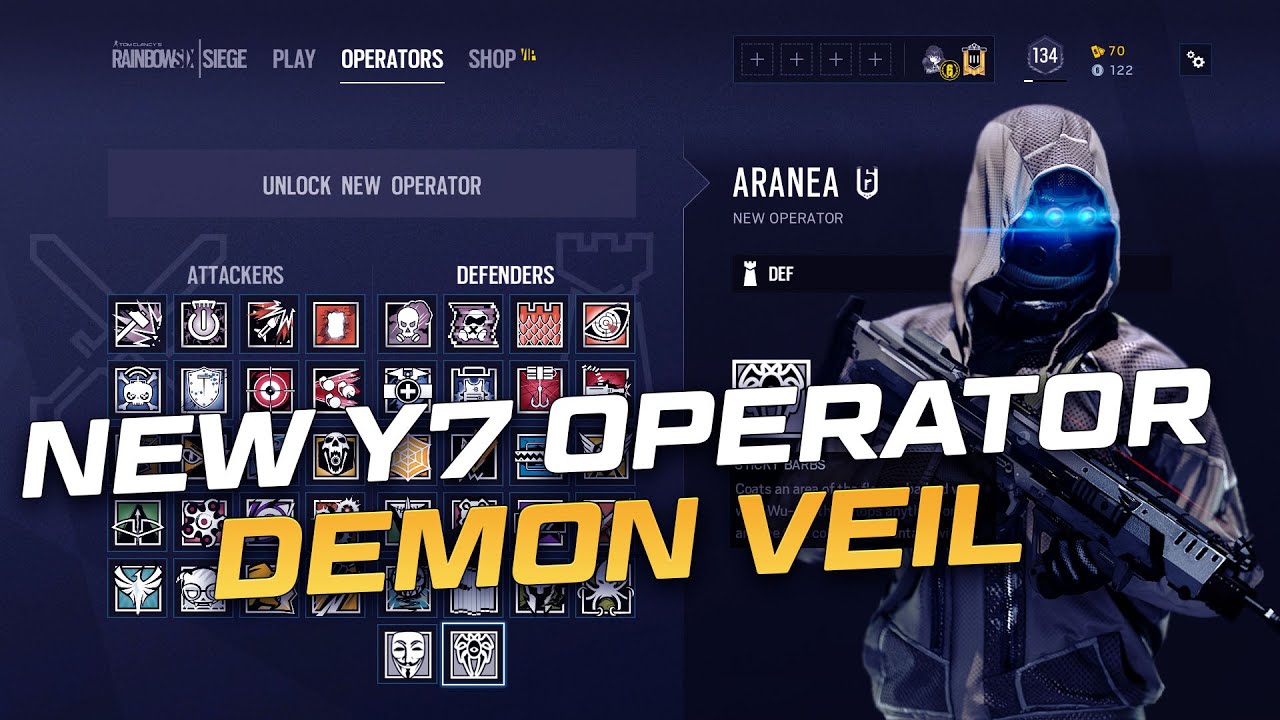 Y7S1 "Azami Operator Leak & Gadget Details | Rainbow Six Siege Demon ...