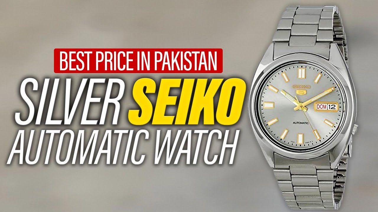 Silver Seiko Watch - Seiko Leather Watch - Seiko Automatic Watches # ...