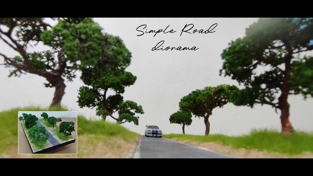 How To Build Simple Road Diorama - 1/64 scale - YouTube