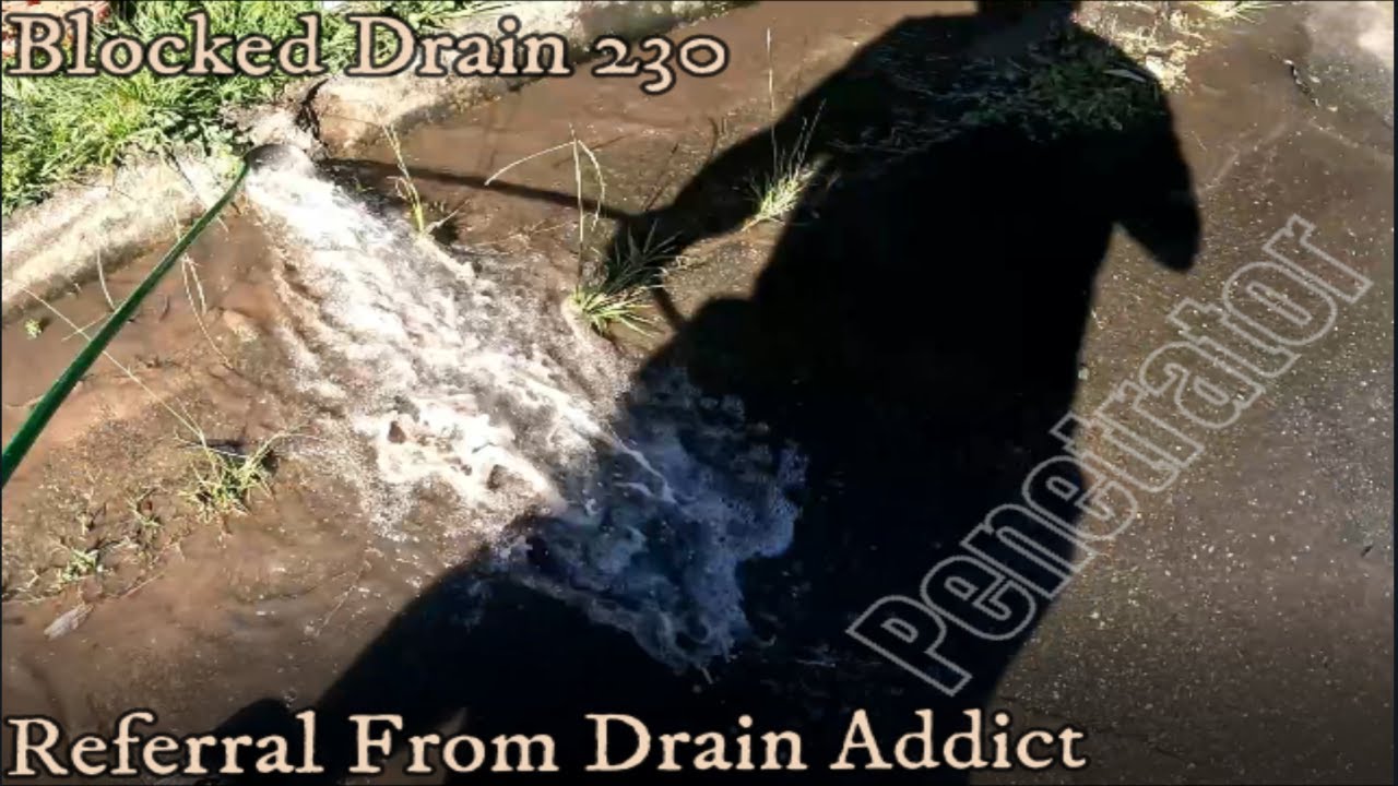 Blocked Drain 230 - Referral from Drain Addict - YouTube