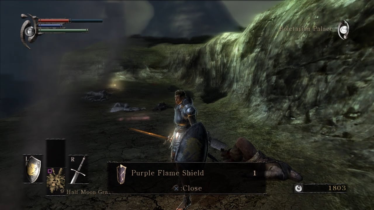 Demon's Souls - Purple Flame Shield Location - YouTube