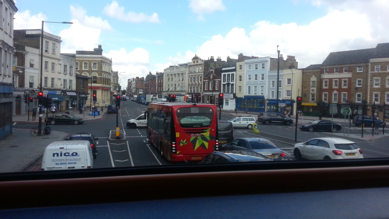 Greenwich to New Cross by 177 bus 9th July 2017 - YouTube