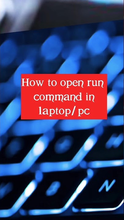 how to open run command in laptop/pc #youtubeshorts #shorts #viral - YouTube