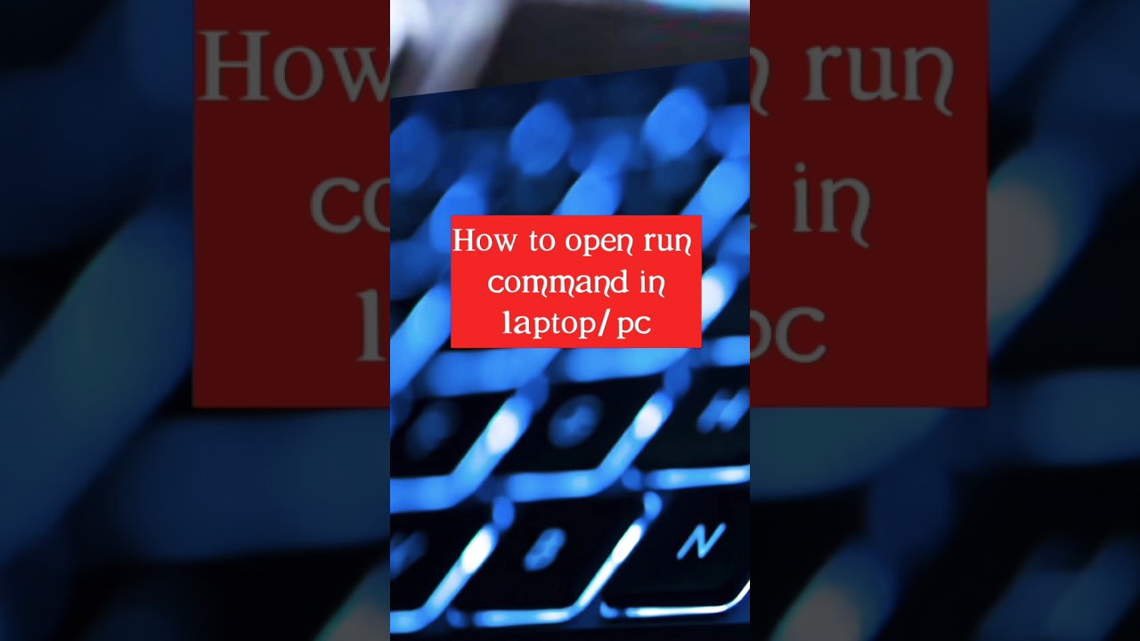 How To Open Run Command In Laptop pc youtubeshorts shorts viral How To Open Run Command In Laptop pc youtubeshorts shorts viral