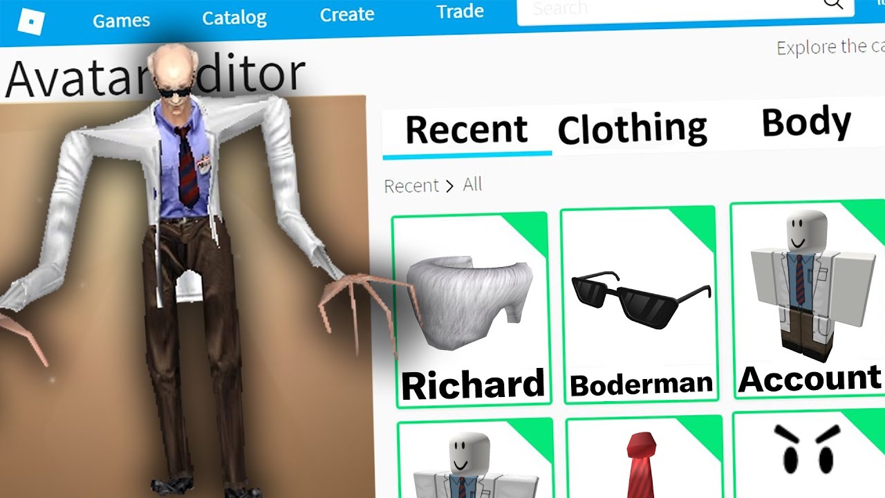 MAKING RICHARD BODERMAN a ROBLOX ACCOUNT - YouTube