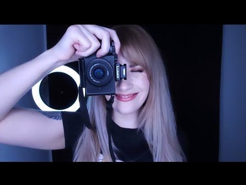 ASMR Photo Shoot | camera sounds, flash, personal attention - YouTube