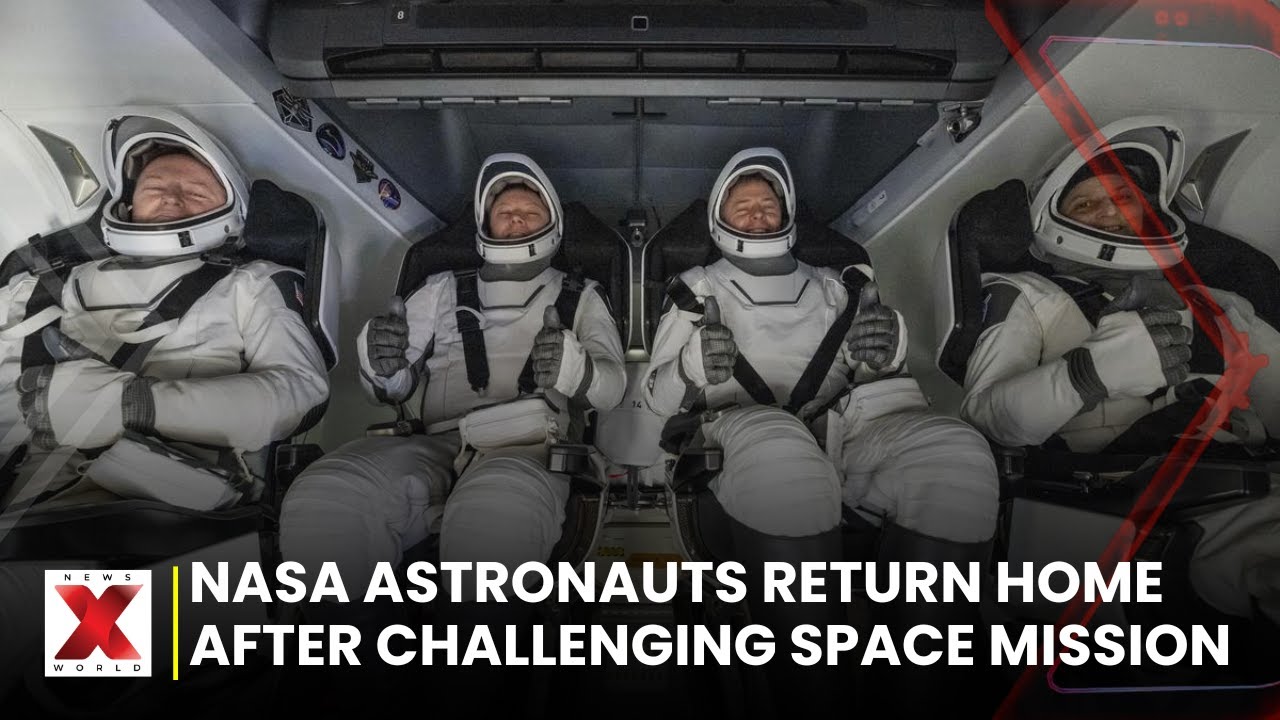 NASA Astronauts Return After Extended Space Mission | NewsX World - YouTube
