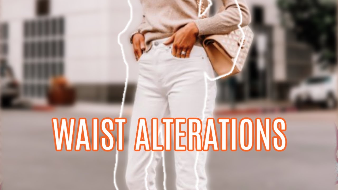 How to alter waist of jeans (LIVE) - YouTube