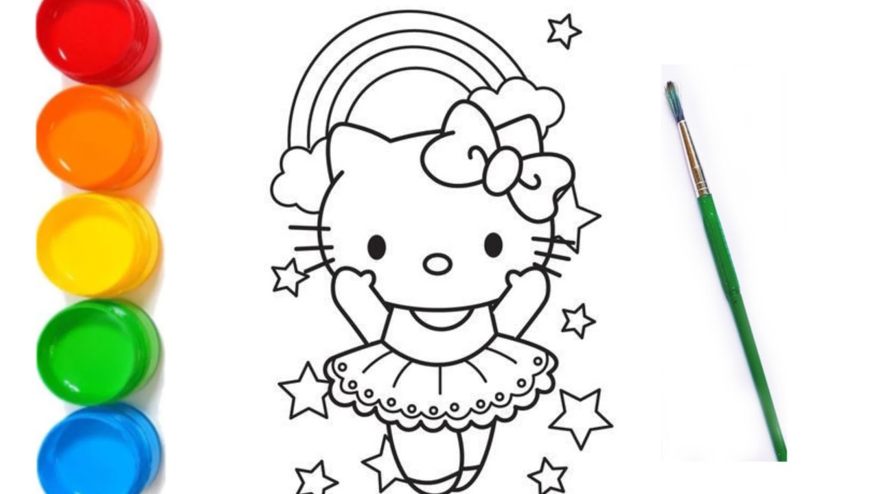 how to draw hello kitty🐱//hello kitty//easydrawingforkids🤩//cooking ...