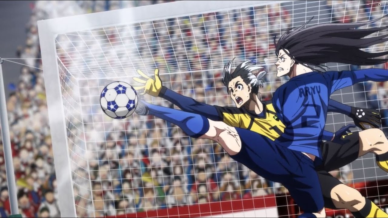 Jyubei Aryu LAST MIN Goal Saver! BLOCKS Sae's SHOT... [1080p] | Blue ...