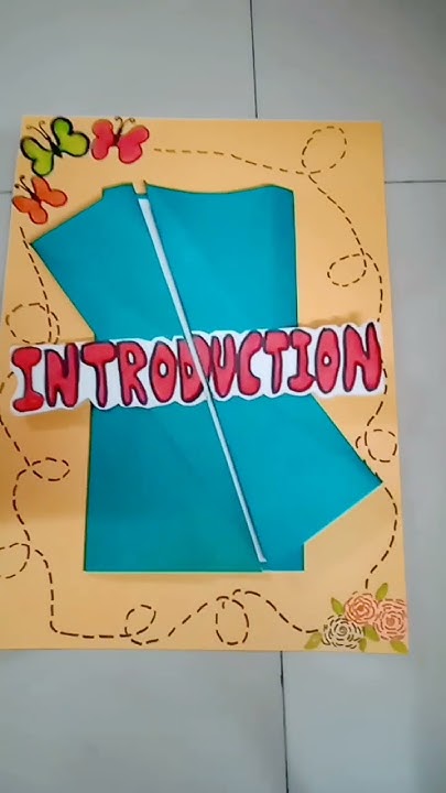 Introduction page design|Project file first page design|#shorts - YouTube