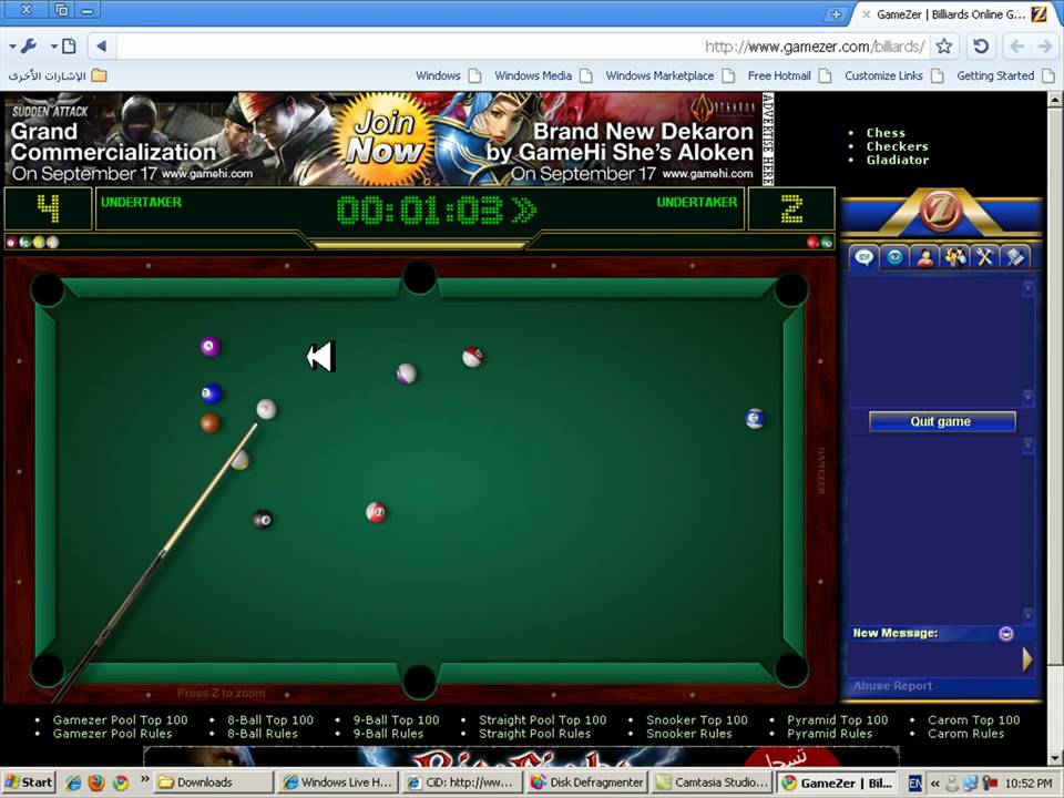 GAMEZER POOL BILLIARDS ( NO SPIN ) PRACTICE - YouTube