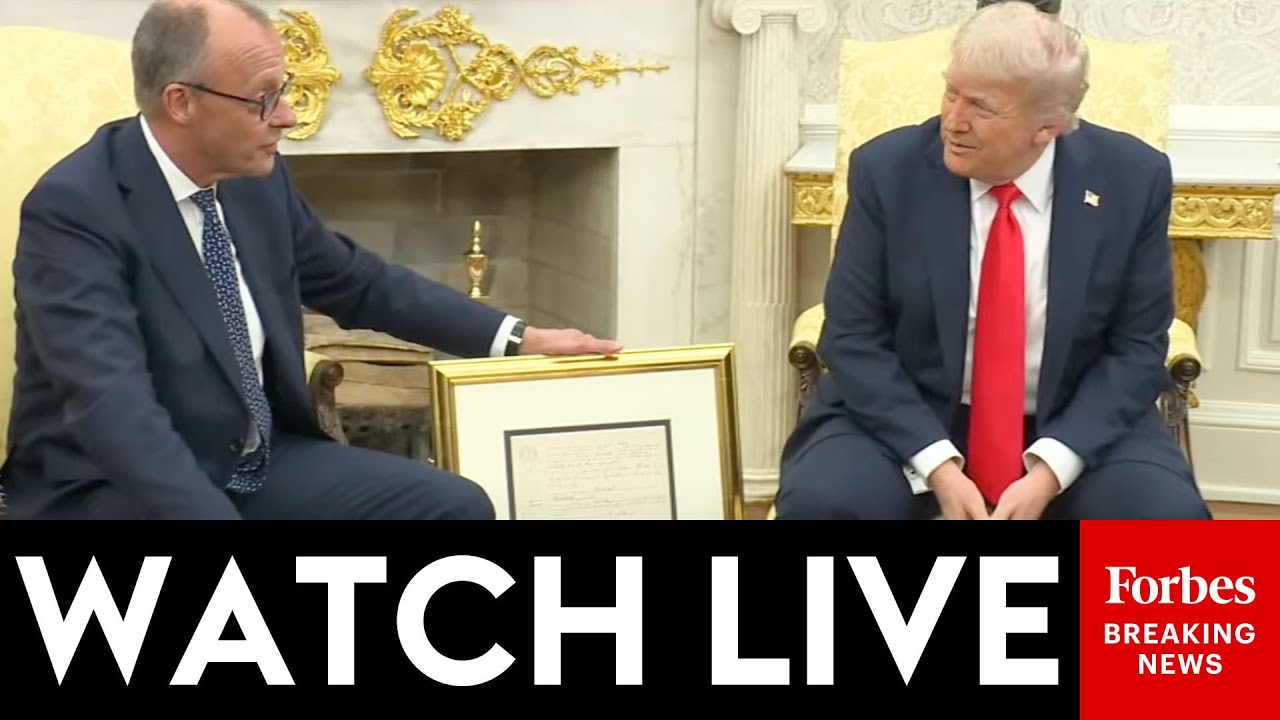 WATCH LIVE: President Trump Hosts German Chancellor Friedrich Merz At ...