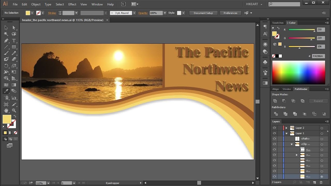 How To Create A Header In Adobe Illustrator YouTube How To Create A Header In Adobe Illustrator YouTube