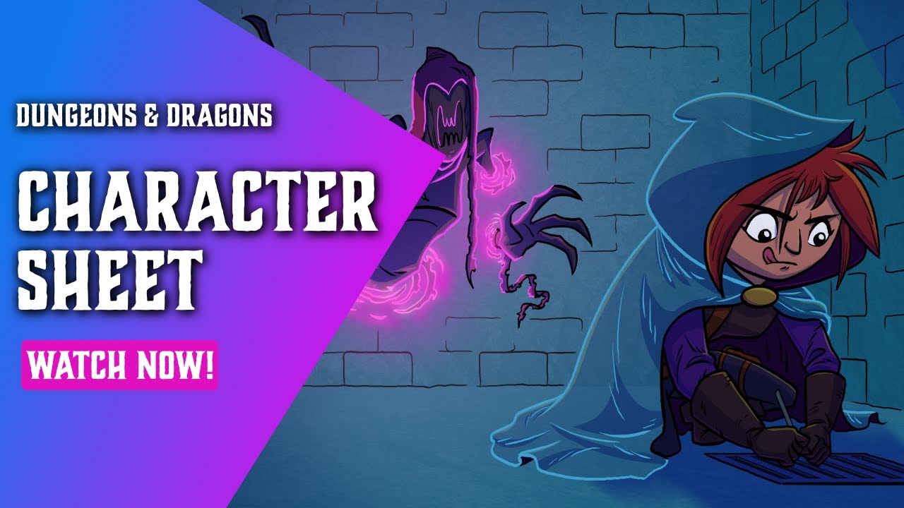 Character Sheet Guide for Dungeons and Dragons 5e - YouTube