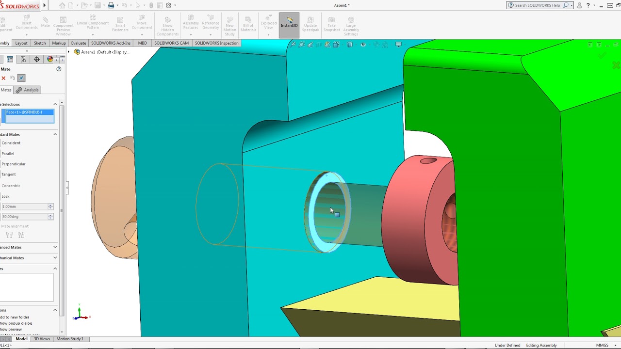 7- (Assembly) SolidWorks 2020 Second Video (MECHANICAL VISE 2) - YouTube