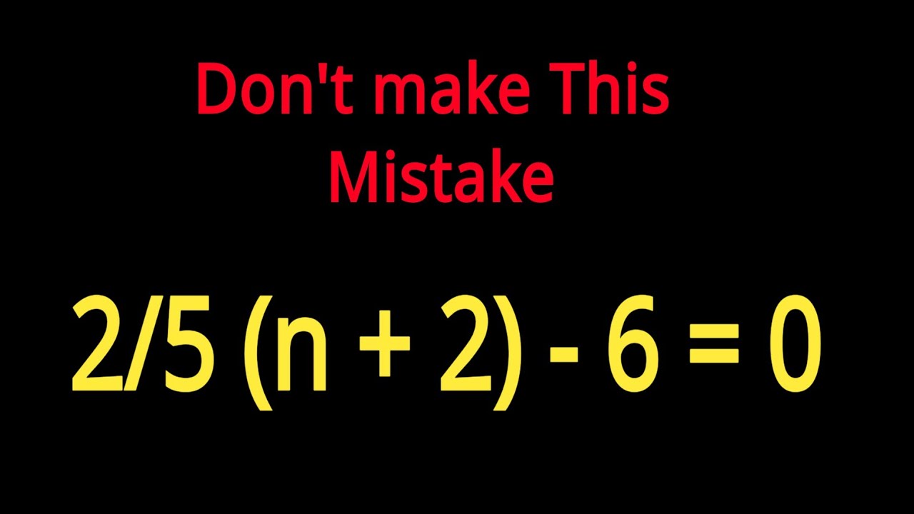 Be careful| Don't Make This Common Mistake - A Nice Math Problem - YouTube