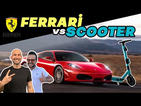 FERRARİ İLE BİNBİN ELEKTRİKLİ SCOOTER YARIŞTIRDIK! 🔥 (Binbin vs Ferrari F430) @TheMakina