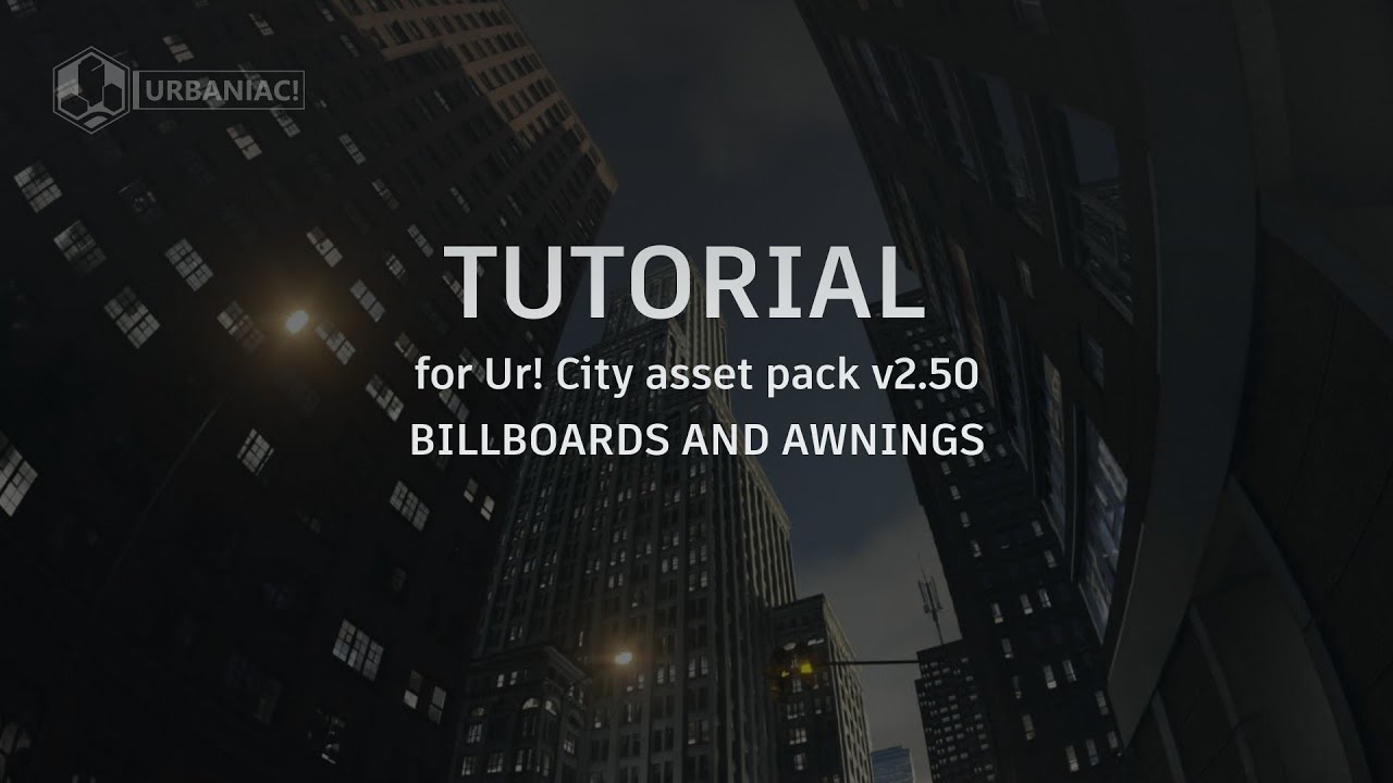 Ur! CAP v2.50 -- Tutorial: Billboards and Awnings - YouTube