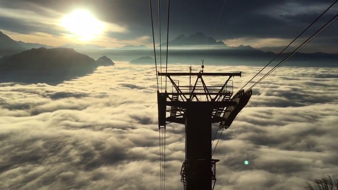 Riding a Cable Car in Switzerland - Mount Rigi - YouTube