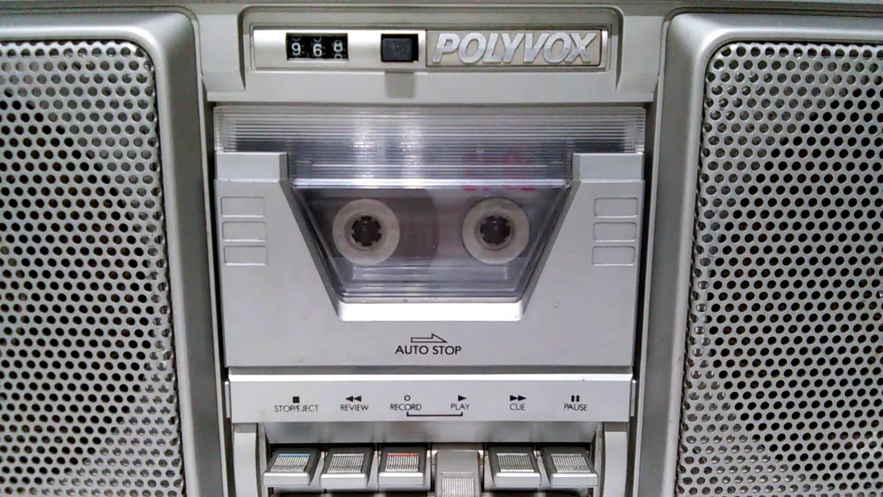 BOOMBOX tocando fita K7 POLYVOX RG800 - YouTube