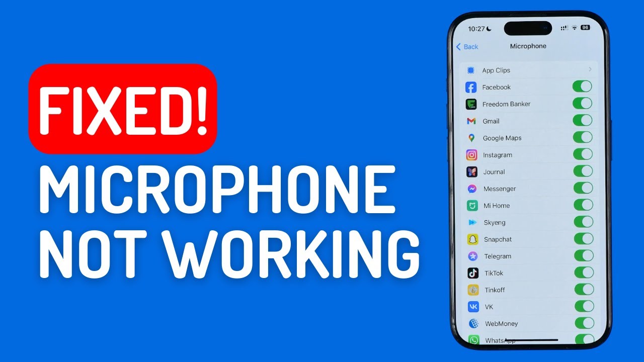 How to Fix Microphone Not Working on iPhone - YouTube