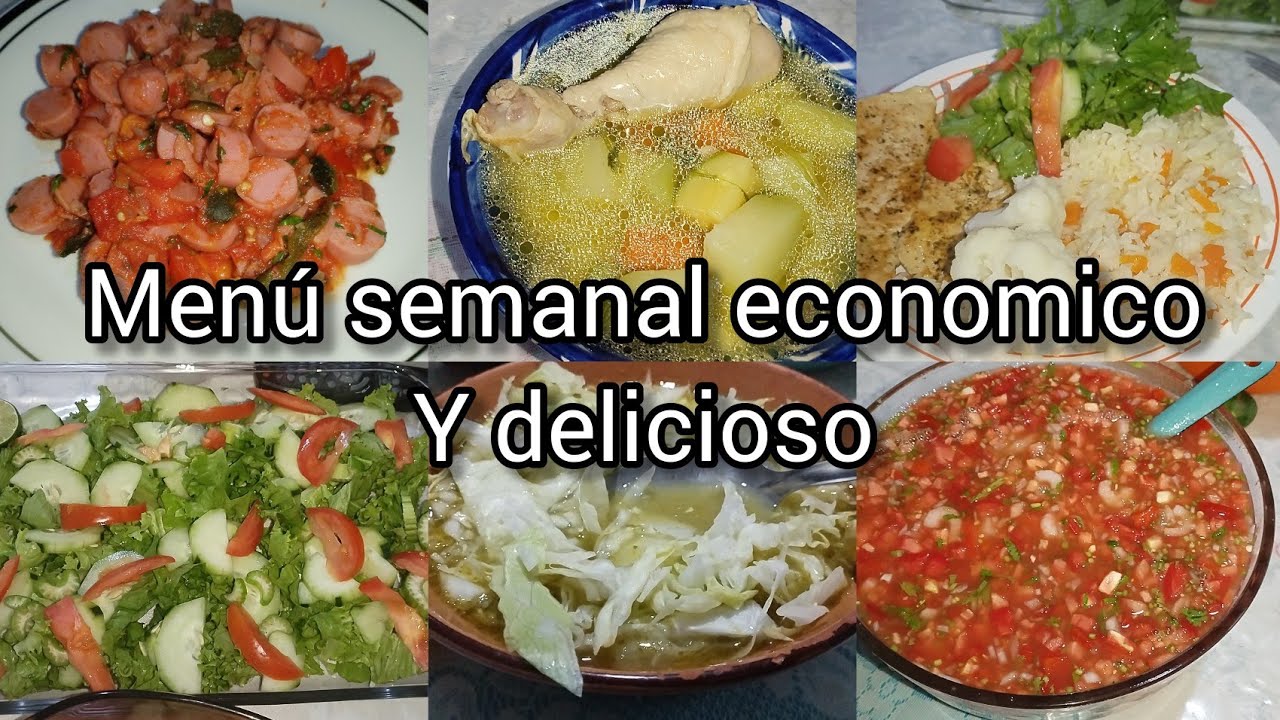 Menú semanal economico - YouTube