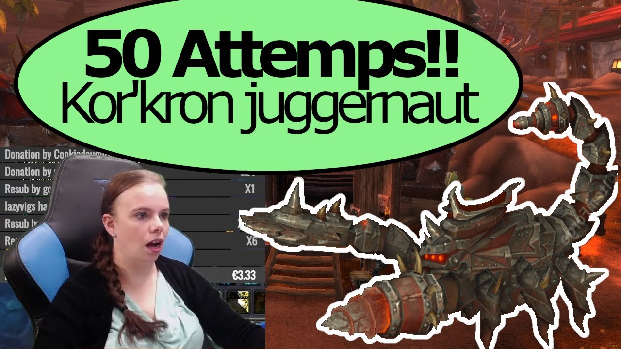 Kor'kron juggernaut mounts drops in 50 attemps!!!! - mount drop ...