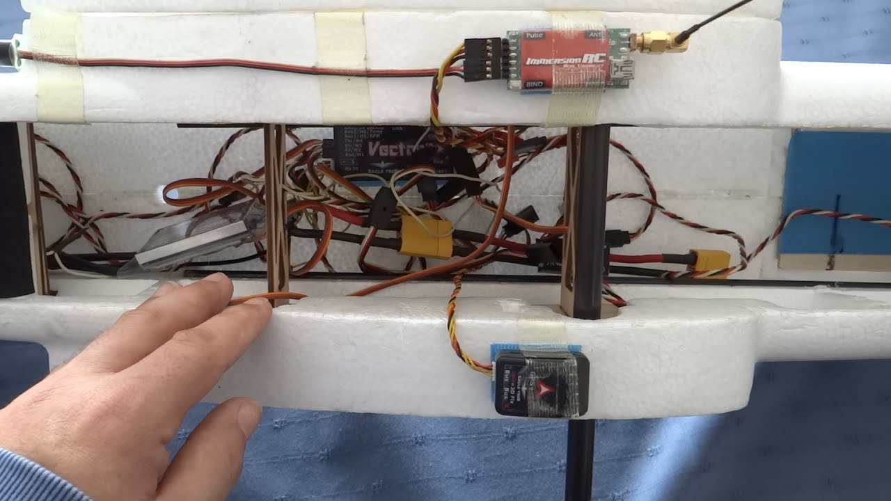 X-UAV Talon EPO 1718mm Wingspan V-tail FPV Plane inside view - YouTube