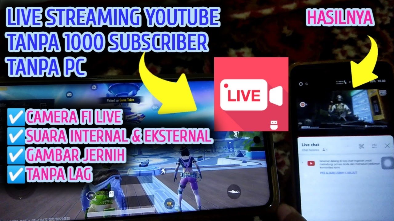 CARA LIVE STREAMING DI YOUTUBE TANPA 1000 SUBSCRIBER DENGAN ANDROID ...