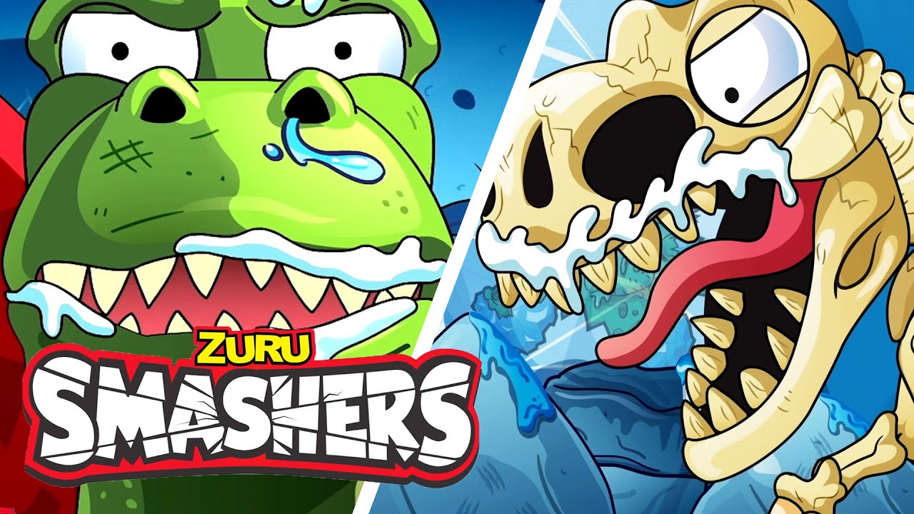 Ice-Raptor Wins! | SMASHERS Dino Ice Age Compilation! | SMASHERS ...