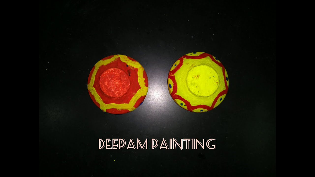 Deepawali special Deepam painting - YouTube