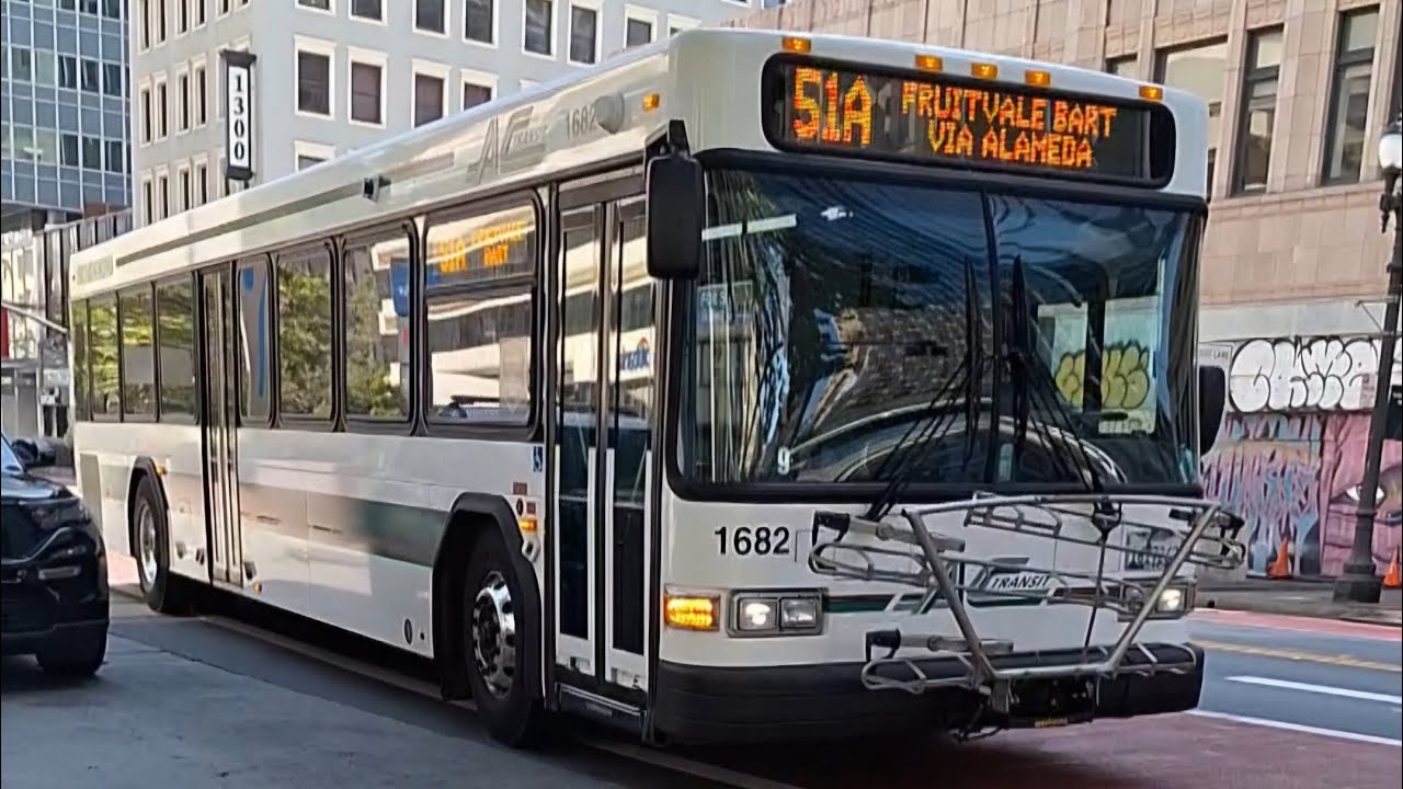 AC Transit 2022 Gillig Low Floor 40' #1682 on Route 51A - YouTube