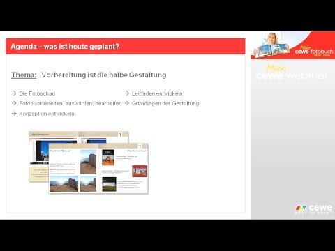 Mein CEWE Webinar Teil 1 - Vorbereitung ist die halbe Gestaltung