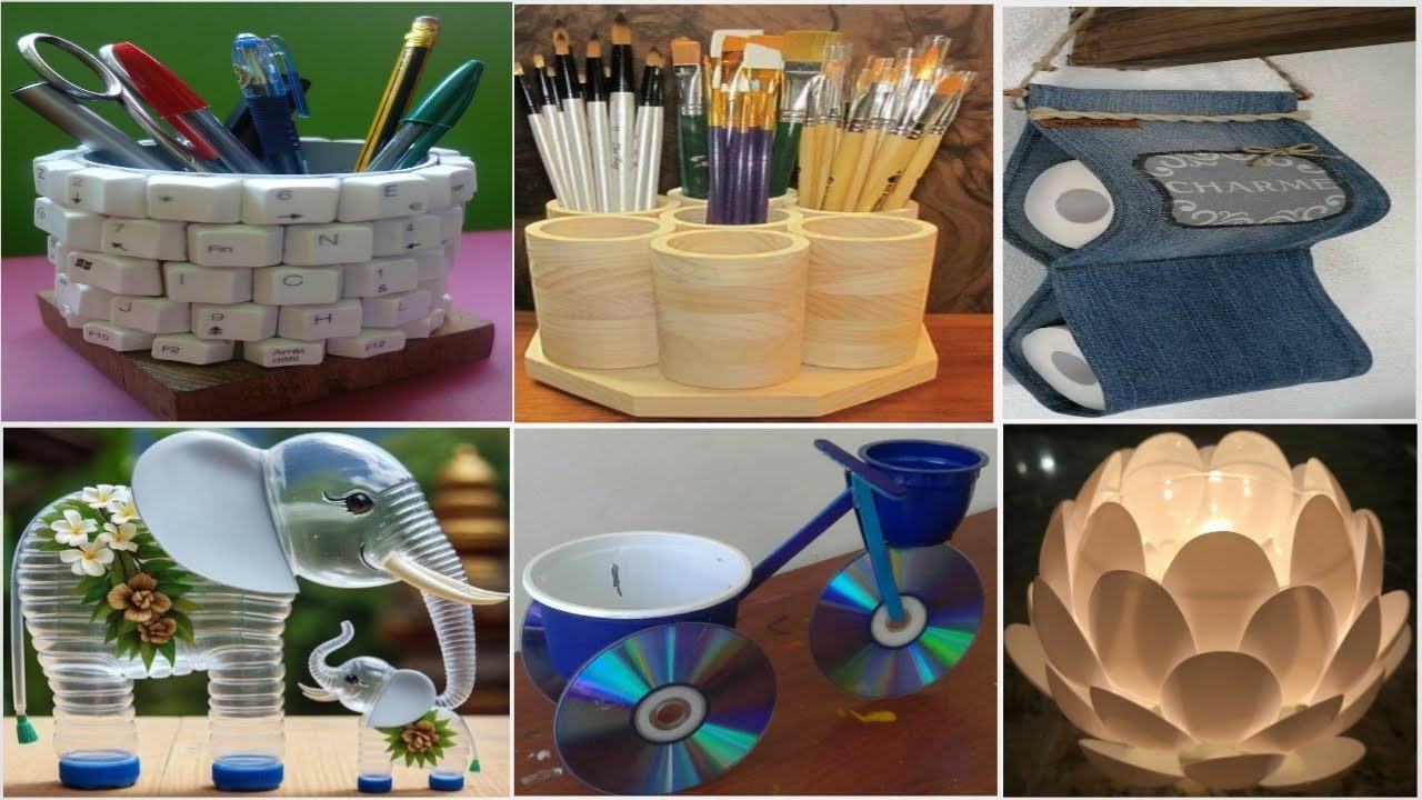 Transforming Trash//Creative Art Crafts from Waste Materials!. - YouTube