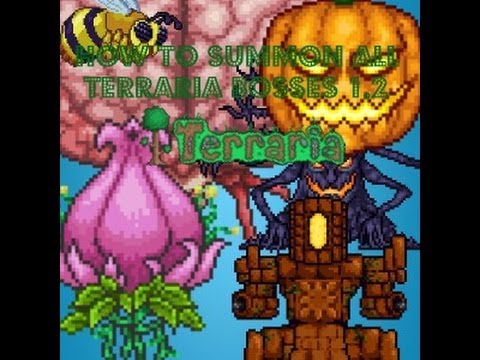 How to spawn all 1.2 Bosses on Terraria - YouTube