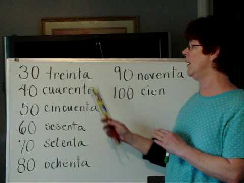 # 5 Spanish Numbers---Writing 30-100. - YouTube